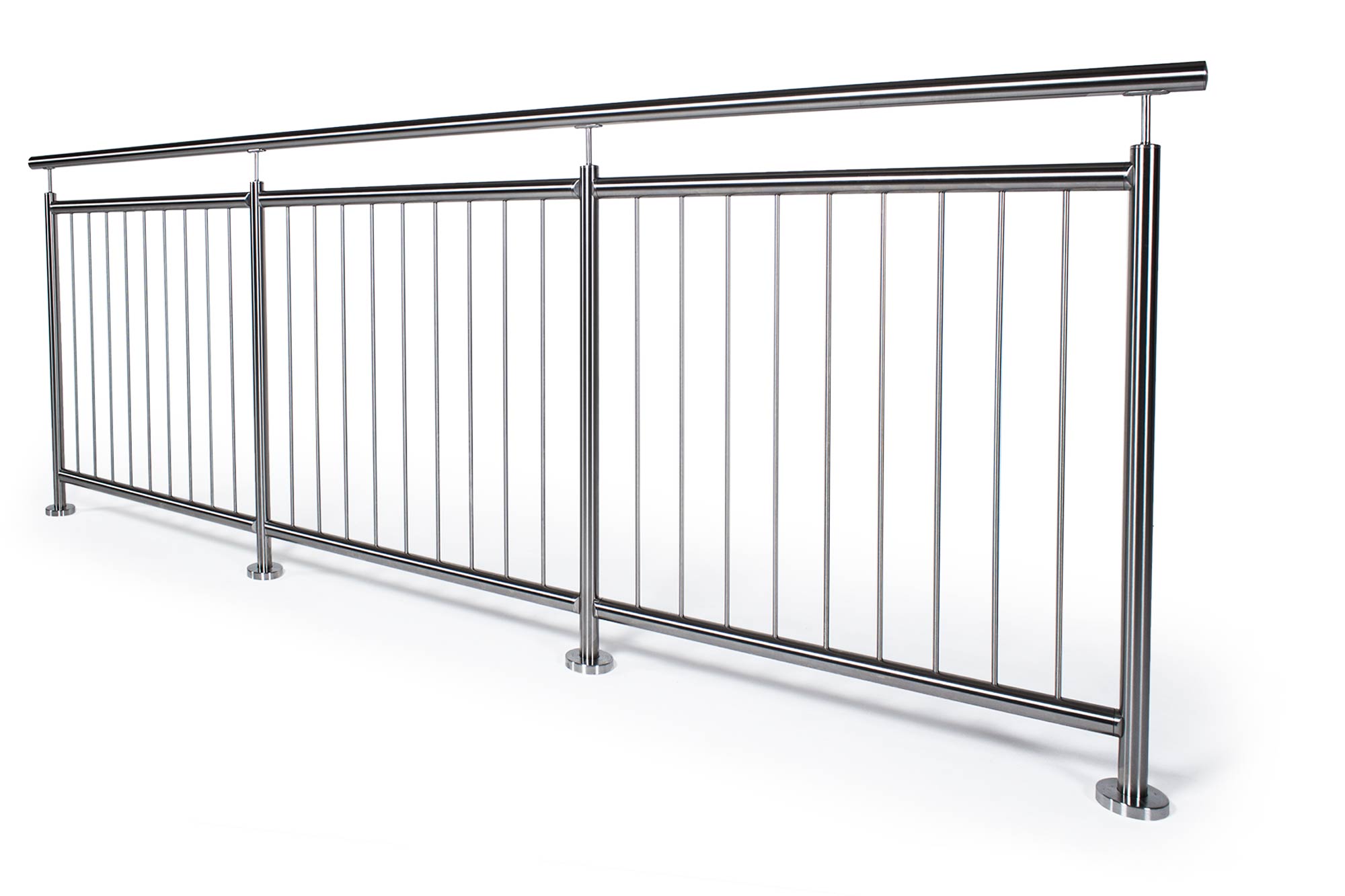 Rustfritt rekkverk med spiler til altan, balkong eller innendørs ...